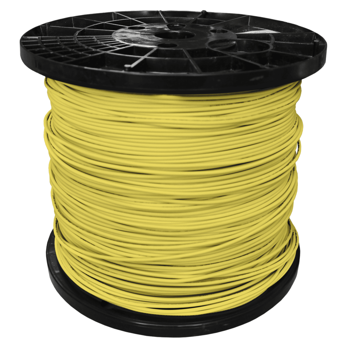 Pro-Trace® HF-CCS PE45 Solid Tracer Wire - 10 AWG - Yellow - 2500' Reel