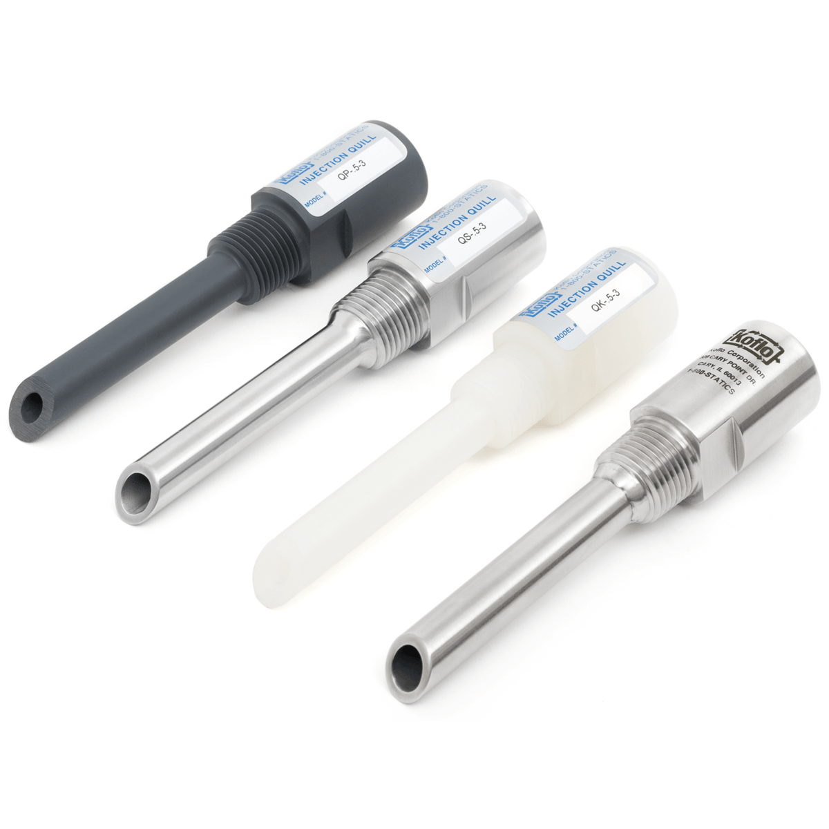 Koflo PVC Chemical Injection Quill 1" PVC 5" Stinger L Check Valve QP-1 ...