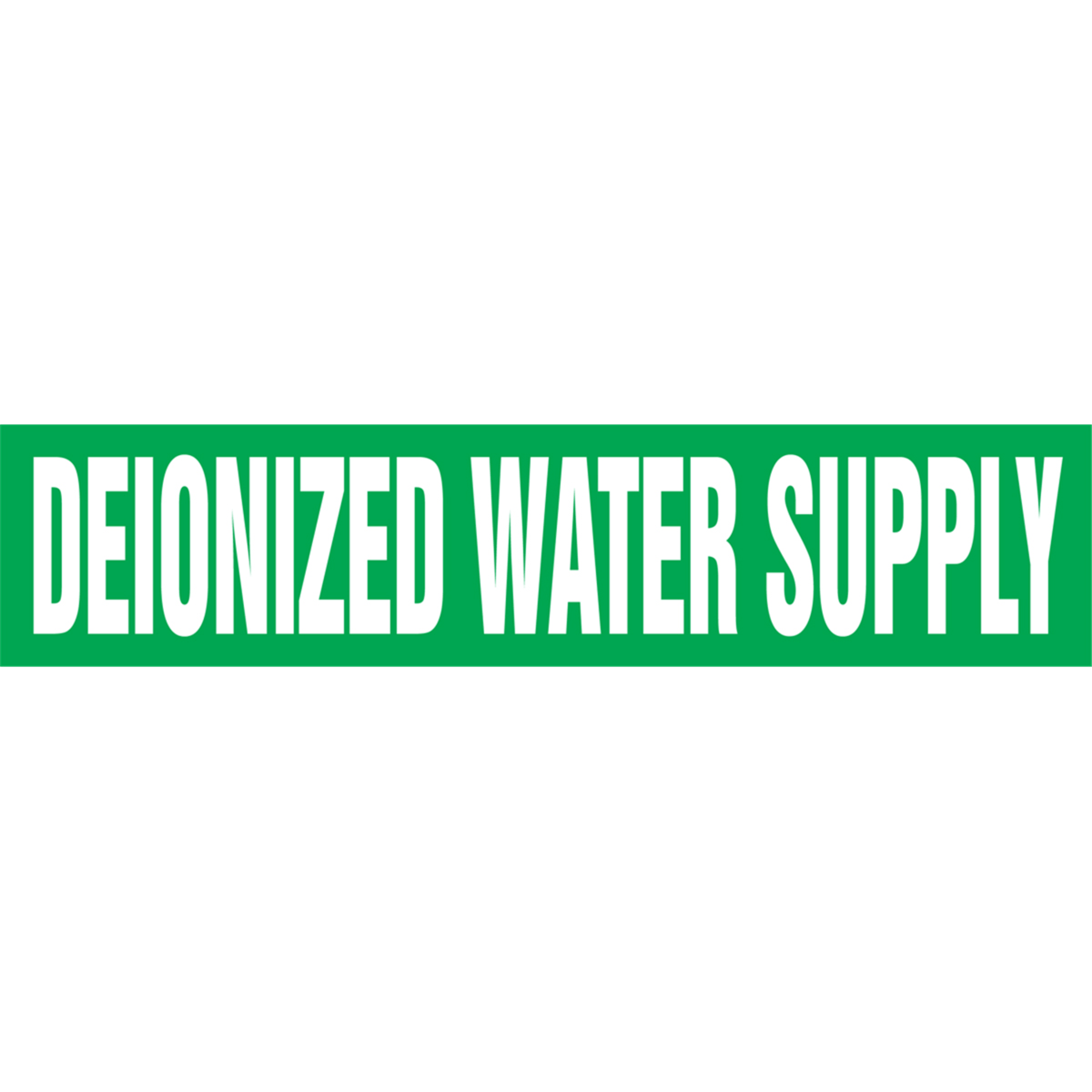 Snap Tite Pipe Markers, Deionized Water Supply