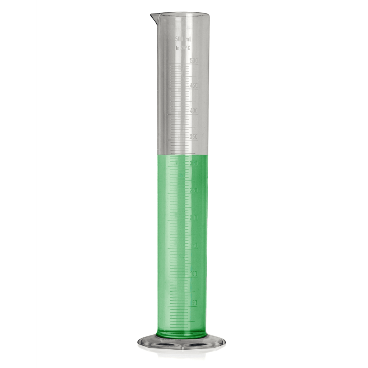 SP Bel-Art 500 mL Clear TPX Graduated Cylinder, 5.0 mL Graduation