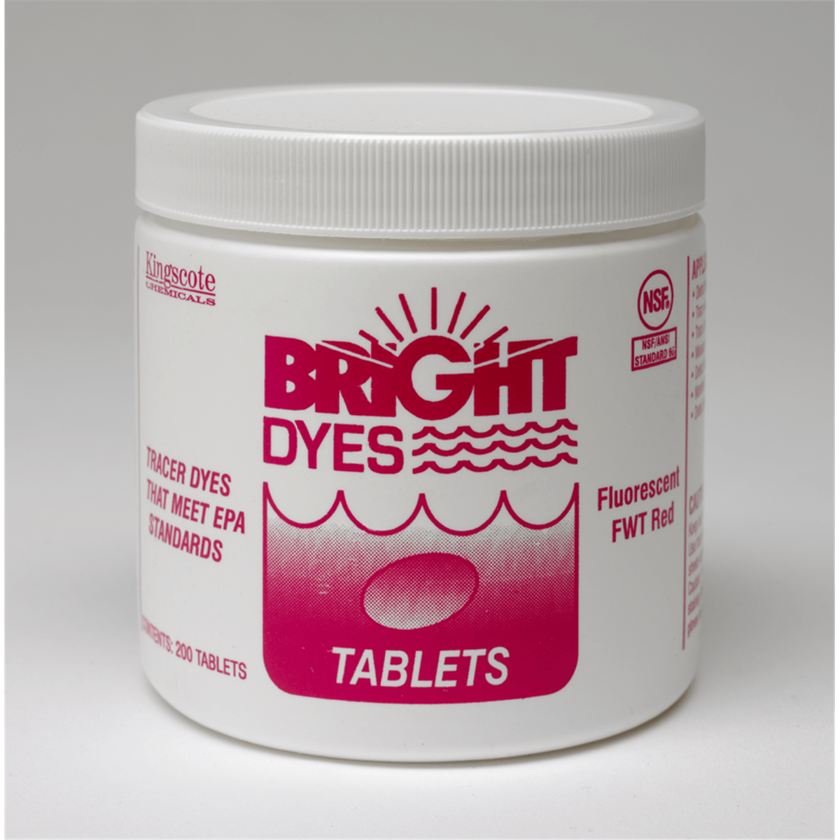 Kingscote Chemicals Bright Dyes® Tracer Dye Tablets