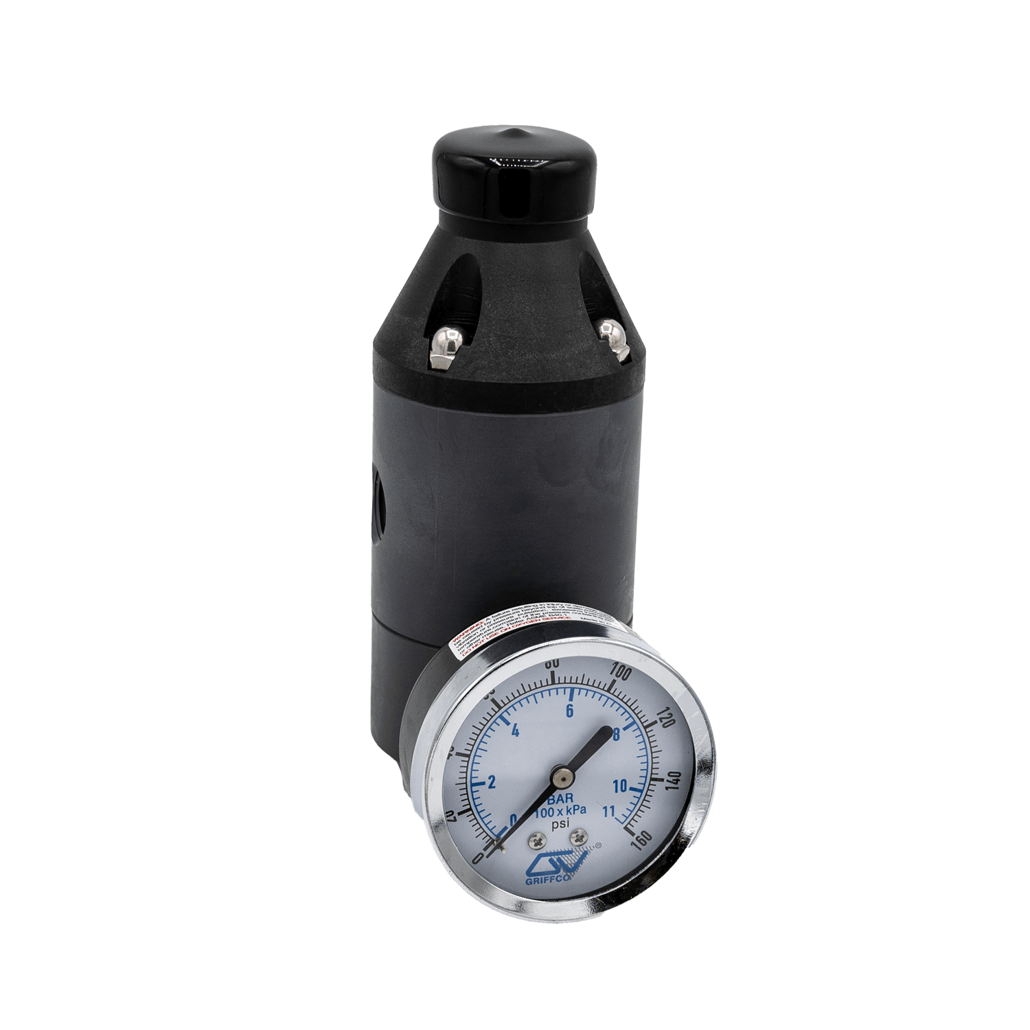 Griffco Back Pressure Valve w/Pressure Gauge