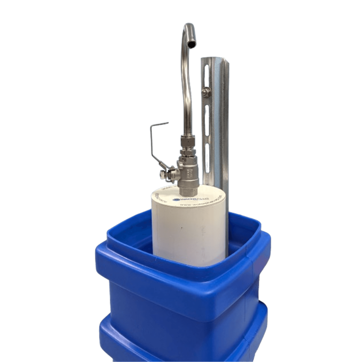 Water Plus Corp Above Grade Sampling Station, SS, Blue, Warm Climate
