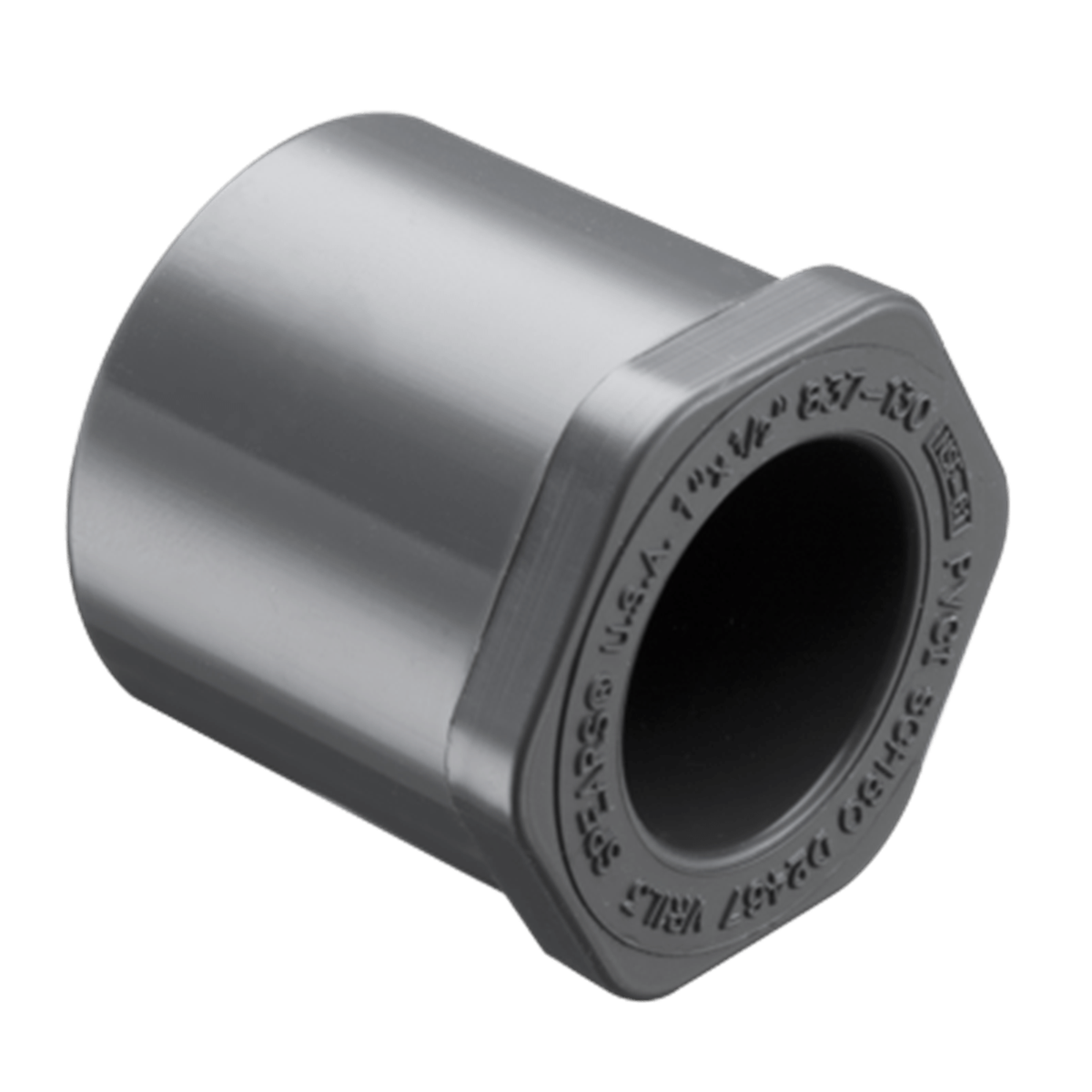 Spears Schedule 80 PVC Bushing, Spigot x Slip
