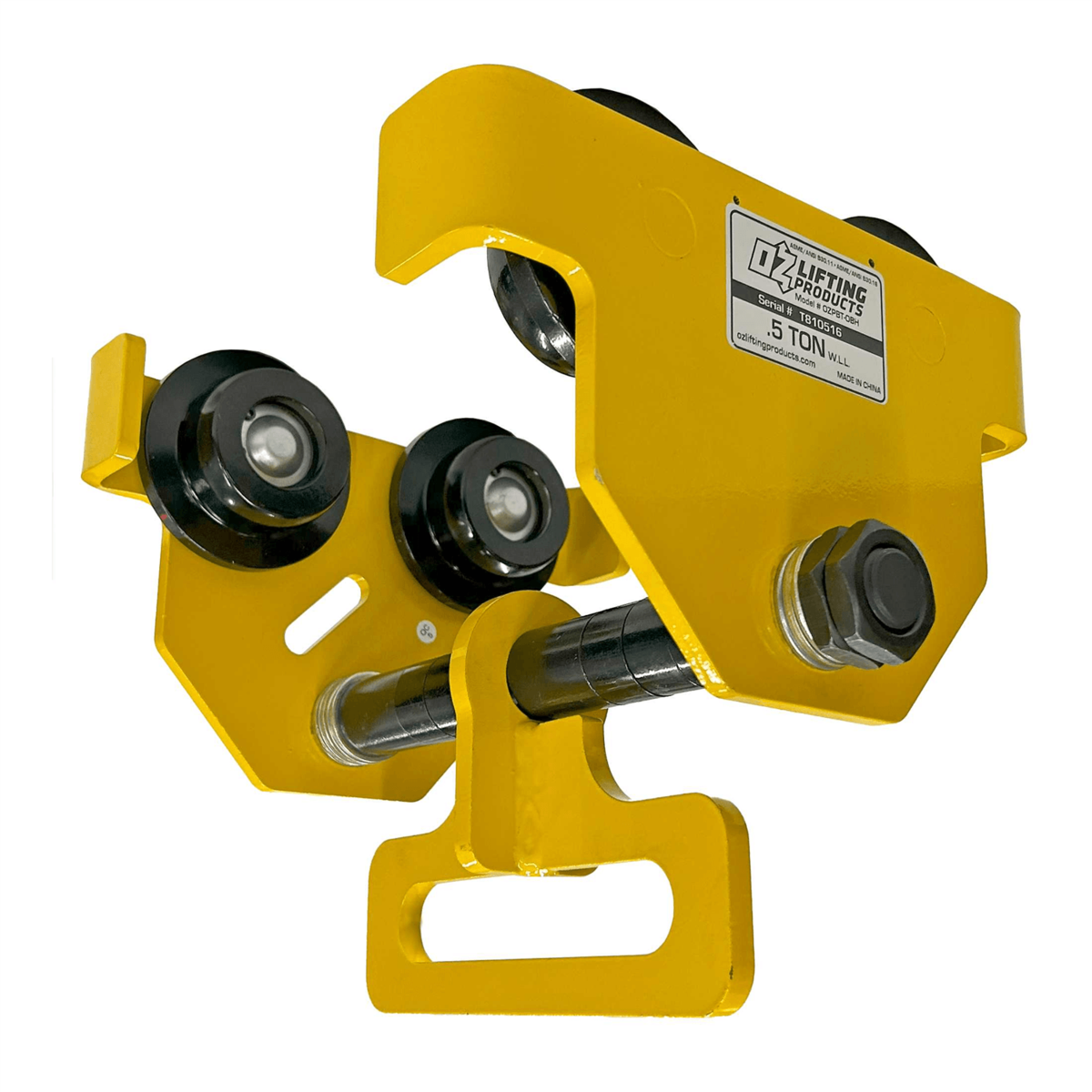 Oz Lifting Push Beam Trolley with Integrated Hanger for use with OBH500 ...