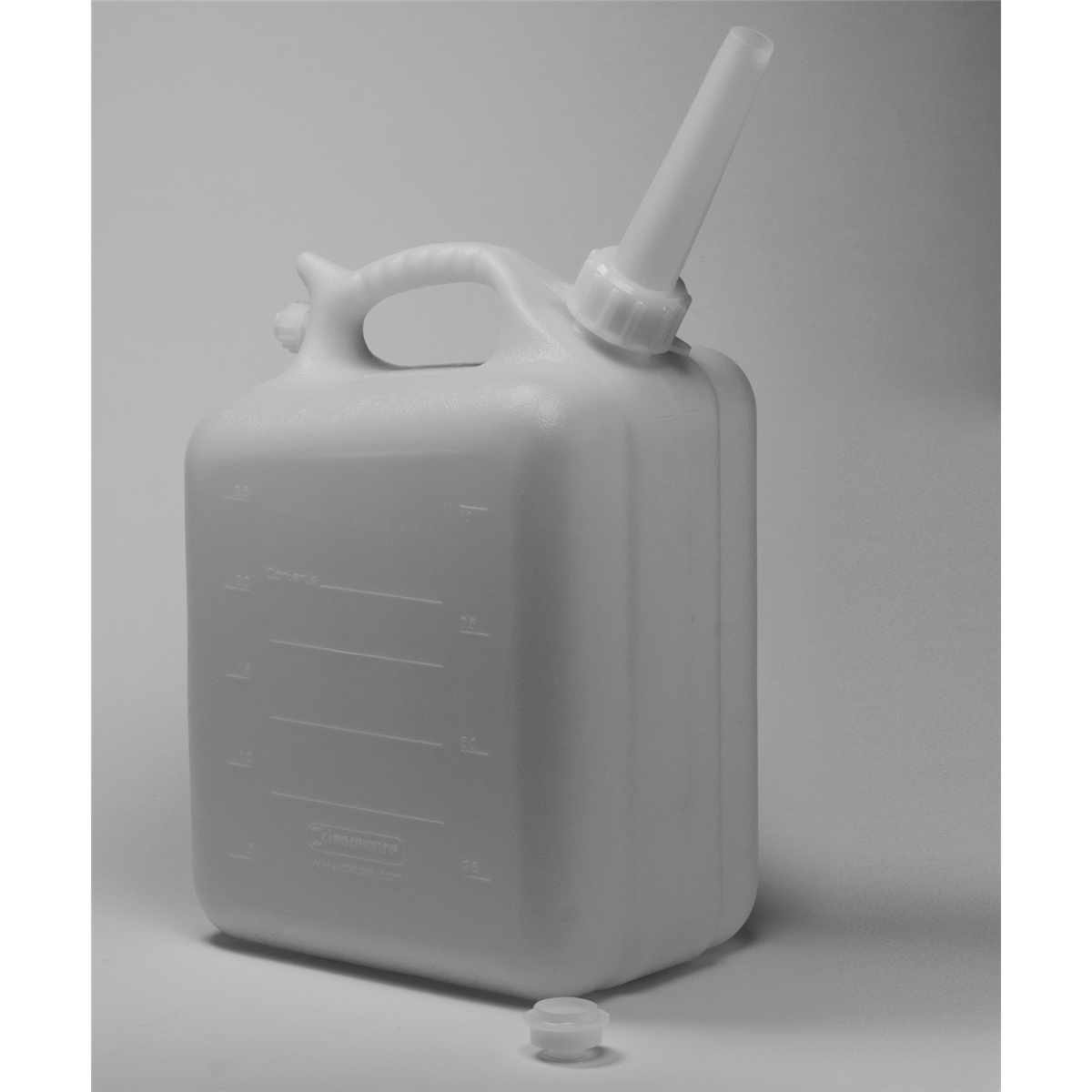 SP Bel-Art Polyethylene Jerrican, 10L, Screw Cap, 3/4" ID Spout