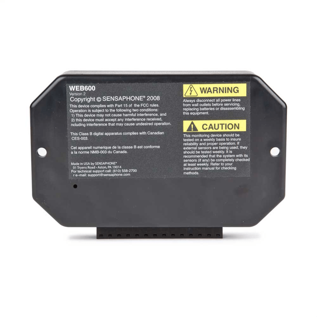 Sensaphone Web600 Web-Based Monitoring System FGD-W600